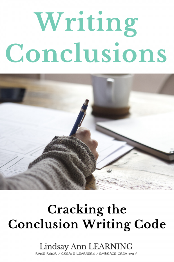 Cracking the Conclusion Writing Code - Lindsay Ann Learning