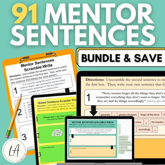 Simple Steps to Teaching With Mentor Sentences - Lindsay Ann Learning