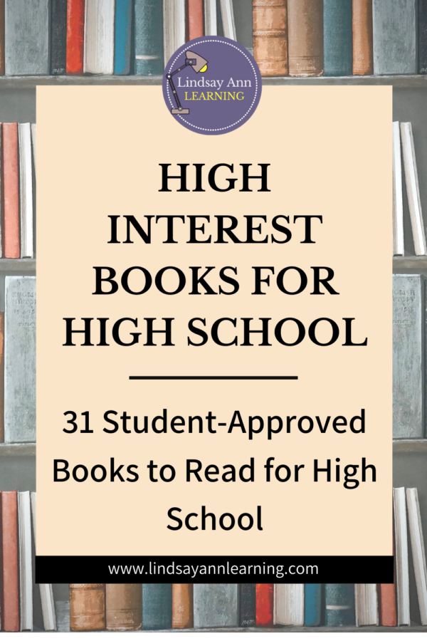 31 Student-Approved Books to Read for High School - English Teacher Blog