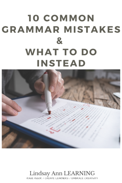 Top 10 Grammar Mistakes High School Students Make (and what to do ...