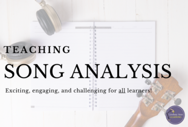 Analyzing a Song - So Simple Every Student Can Do It - Lindsay Ann ...