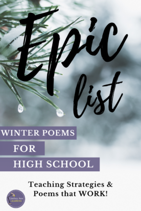 23 Poems to Teach in the Winter - Lindsay Ann Learning English Teacher Blog