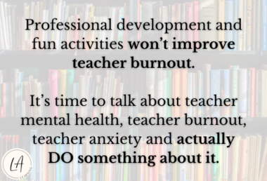 5 Strategies to Combat Teacher Burnout - Lindsay Ann Learning English ...