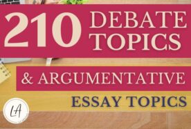 210 Fun Debate Prompts & Essay Topics That are Argumentative - Lindsay ...