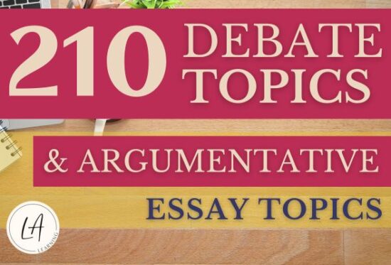 210 Fun Debate Prompts & Essay Topics That are Argumentative - Lindsay ...