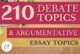 210 Fun Debate Prompts & Essay Topics That are Argumentative - Lindsay ...